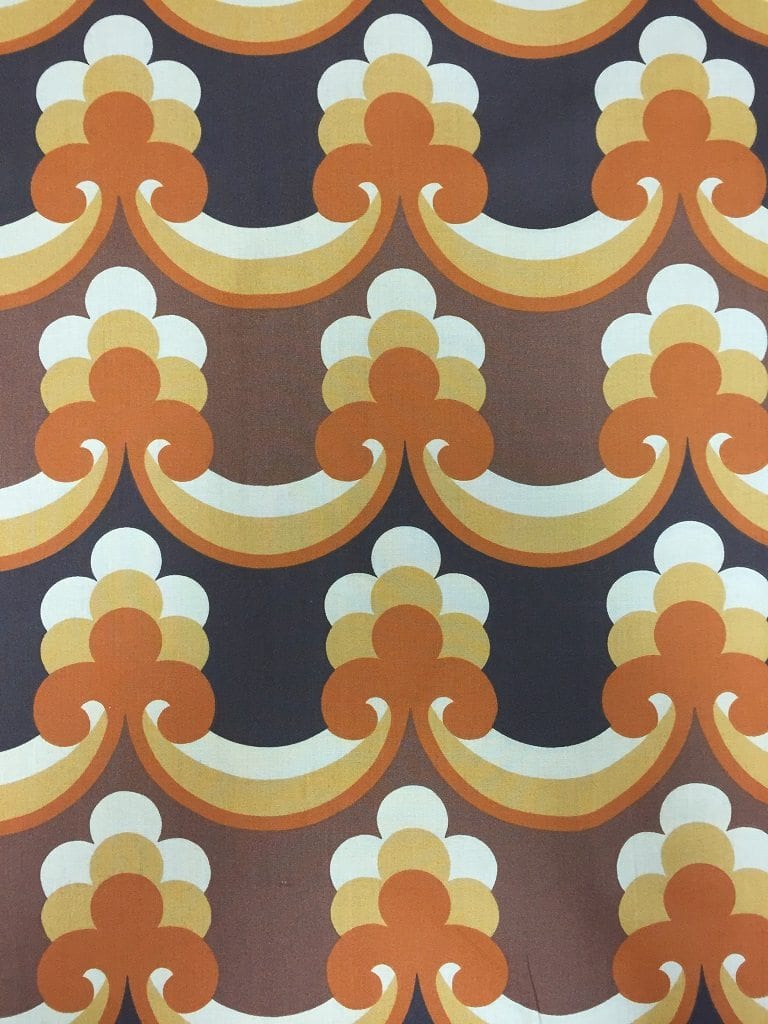 patroon bruin oranje retro - Bastaa!