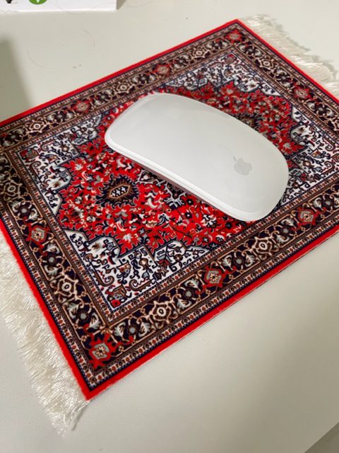 Muismat retro - Perzisch tapijt smyrna - jaren 70 - Bastaa!