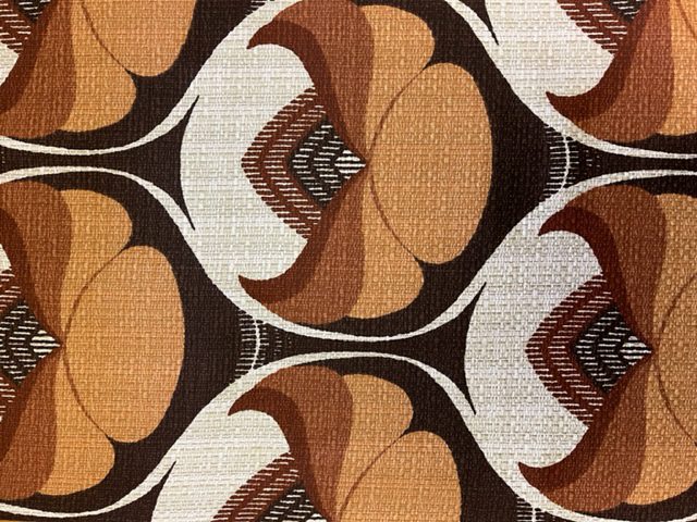 Donna - bruin patroon - stof retro - Bastaa!