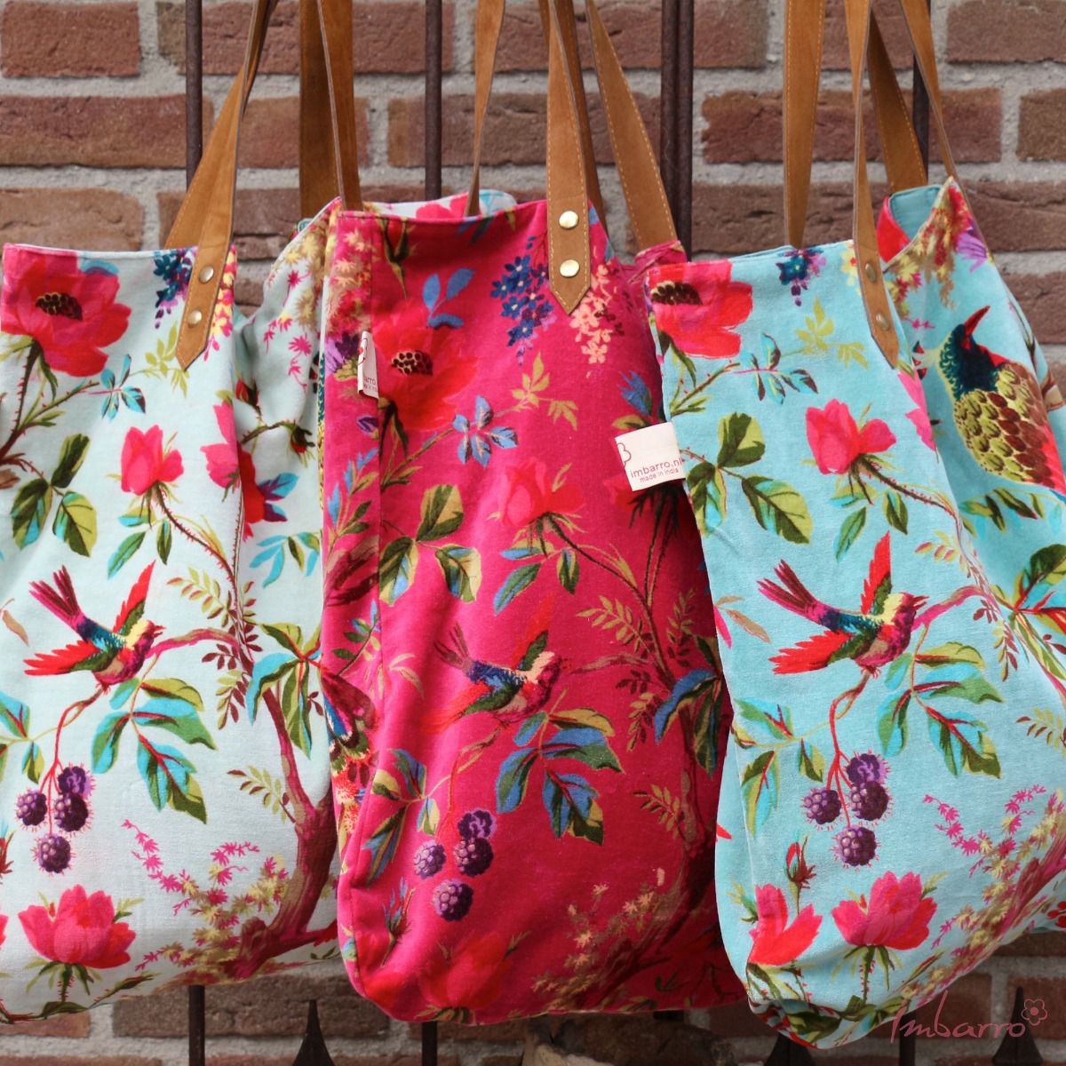 Shopper Velvet - Paradise Lagoon - Imbarro - Bastaa!